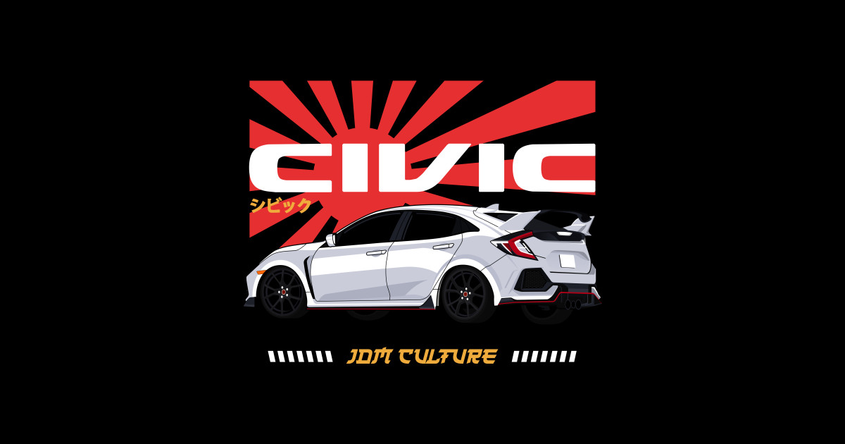 Civic Type R JDM Cars - Civic Type R - Sticker | TeePublic