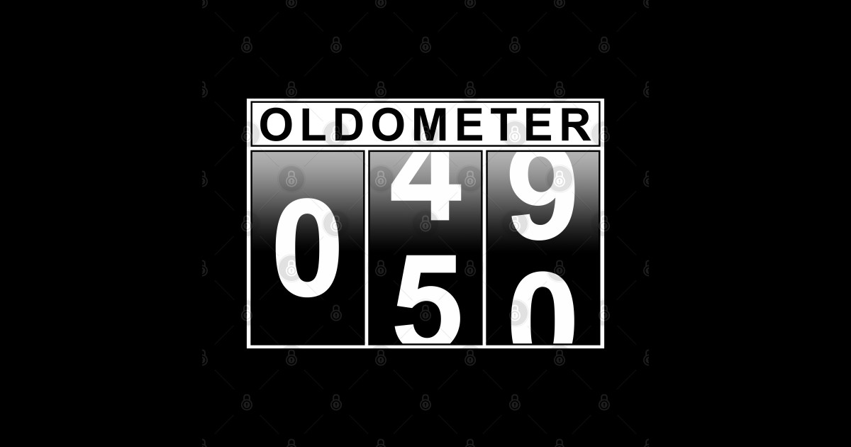 50th Birthday Oldometer - 50th Birthday Oldometer - Magnet | TeePublic