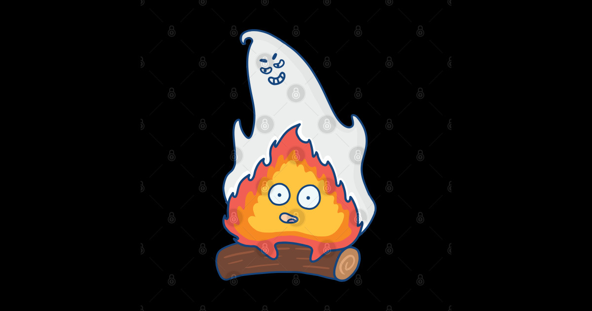 Fire & A Smokey Ghost - Fire - Sticker | TeePublic