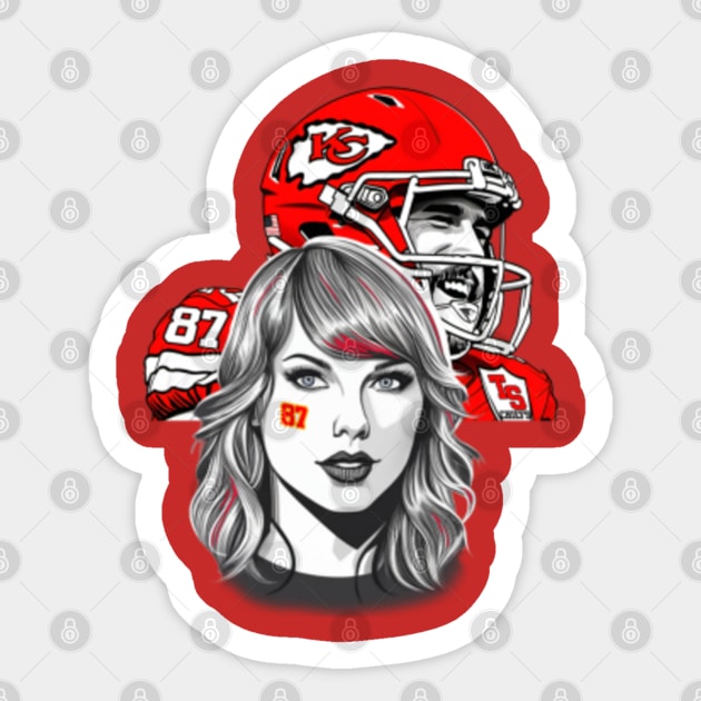 Taylor Swift Travis Kelce Fans - Taylor Swift - Sticker | TeePublic
