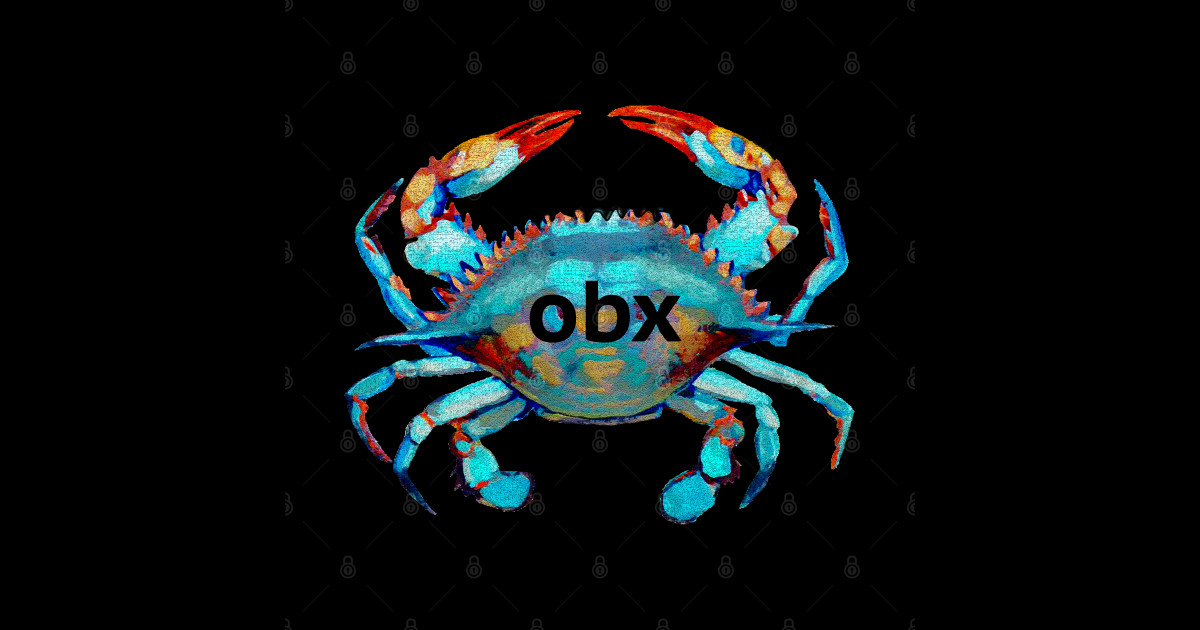 OBX Blue Crab - Obx North Carolina - Sticker | TeePublic
