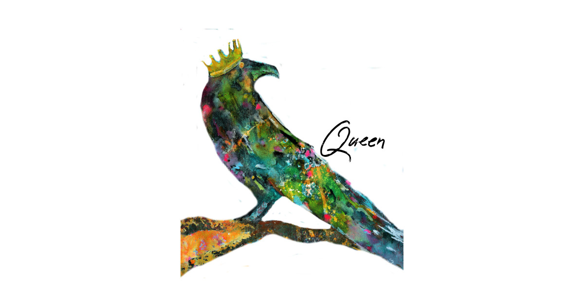 Queen Crow - Crow Art - T-Shirt | TeePublic