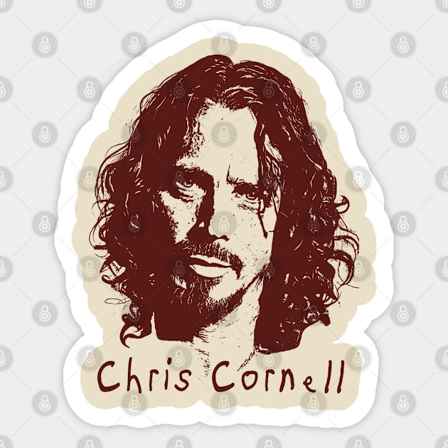 Fanart Chris Cornell - Chris Cornell Tribute - Sticker | TeePublic