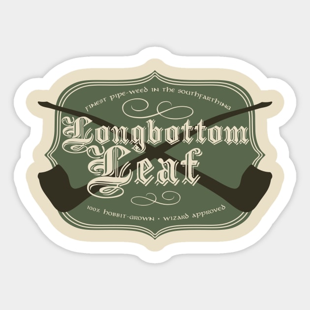 longbottom leaf - Lord Of The Rings - Sticker | TeePublic