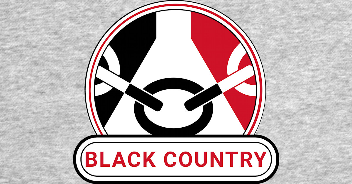 Historic English Black Country Badge - Black Country Flag - Black ...