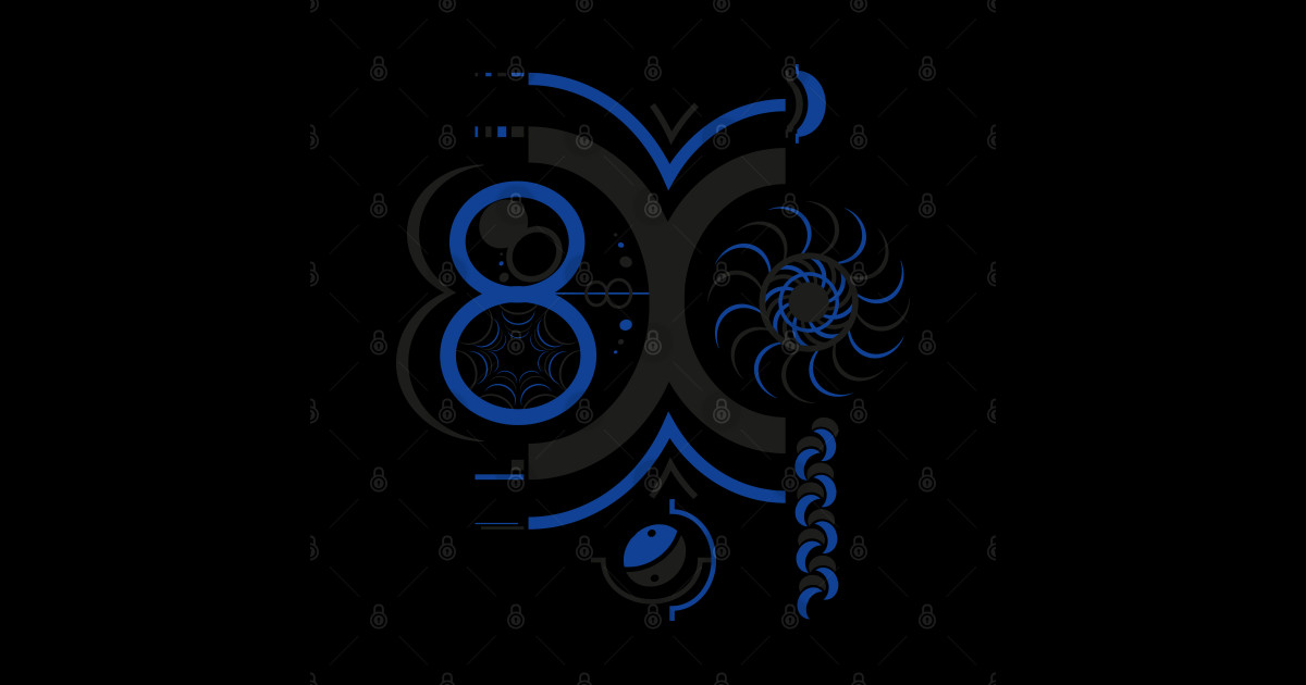 Abstract art number 8 - Abstract Digital Art - Sticker | TeePublic