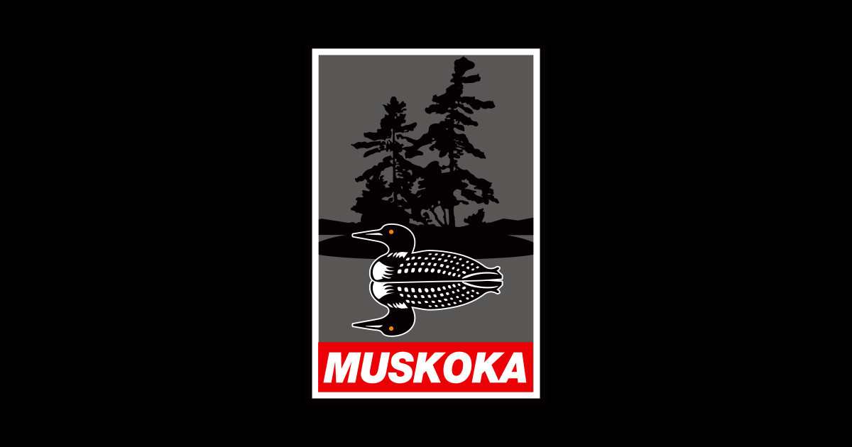 Muskoka loon - Muskoka - Sticker | TeePublic