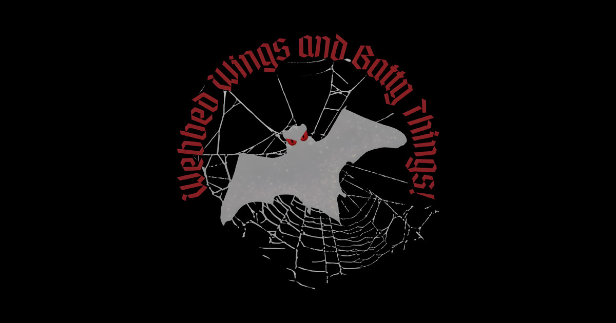 "Webbed Wings and Batty Things" Halloween Vampire Bat Spider Web ...