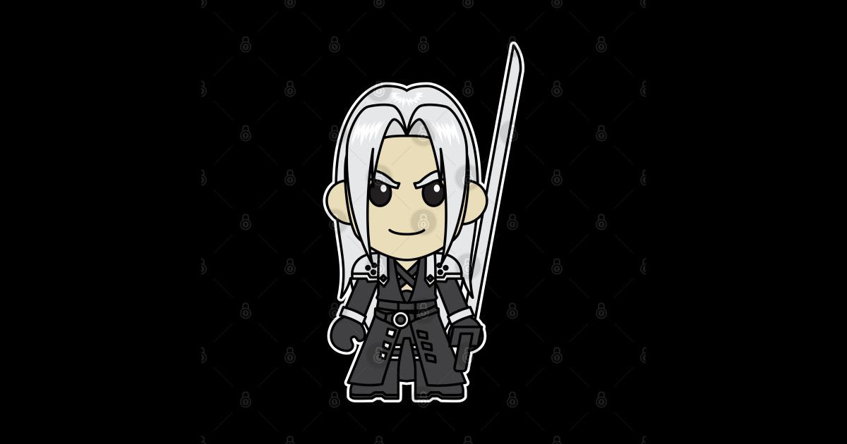 Chibi Sephiroth - Final Fantasy 7 - Sticker | TeePublic