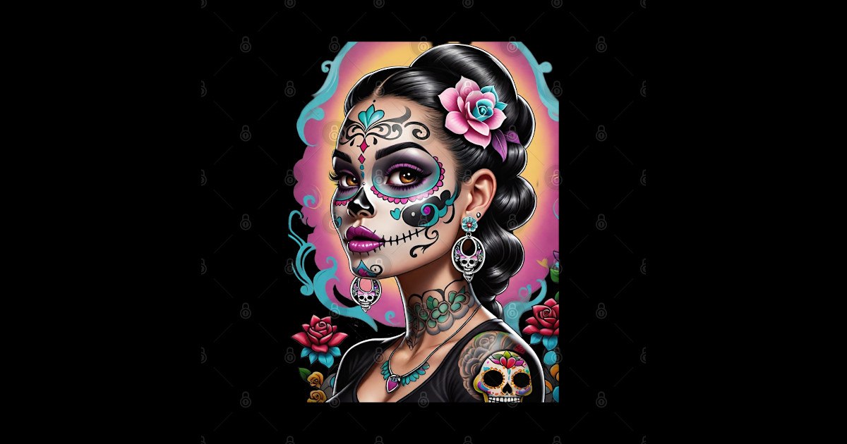 Catrina - Dia De Los Muertos - Catrina - Posters and Art Prints | TeePublic
