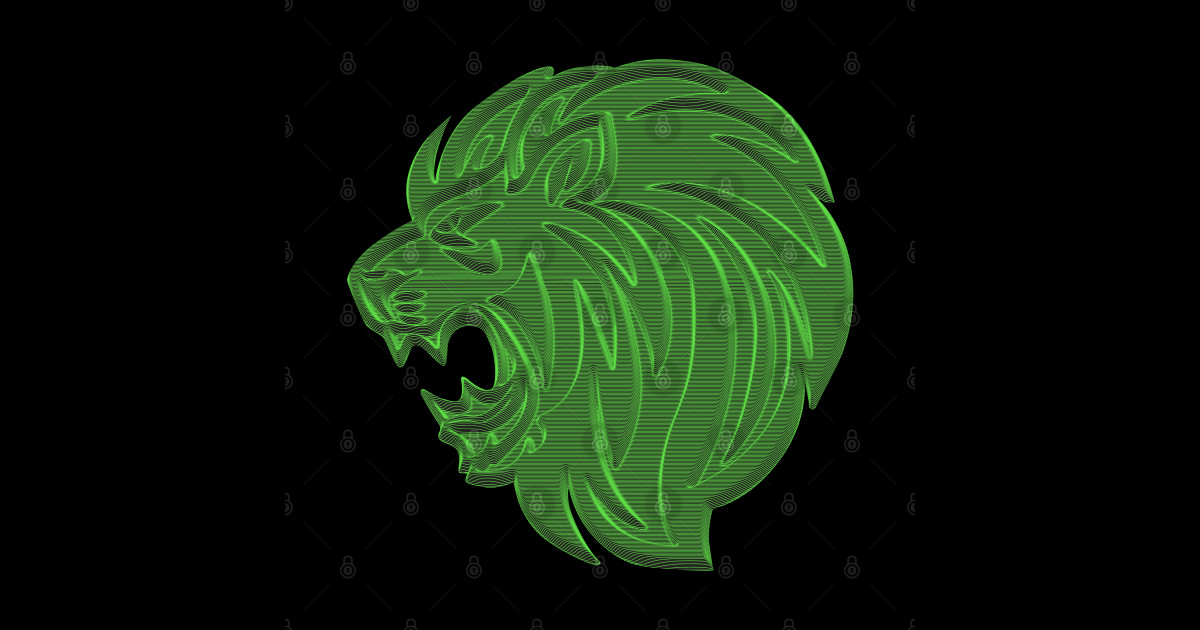3d lion - 3d - Sticker | TeePublic