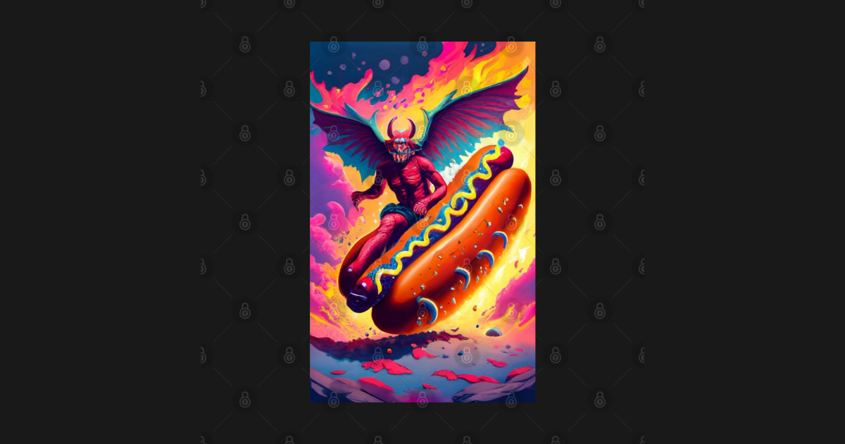 Hot Dog Demon #1 - Demon - T-Shirt | TeePublic