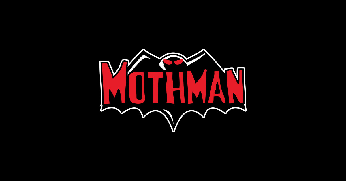 Mothman Retro logo - Mothman - Sticker | TeePublic