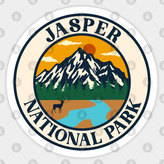 Jasper national park - Jasper - Sticker | TeePublic