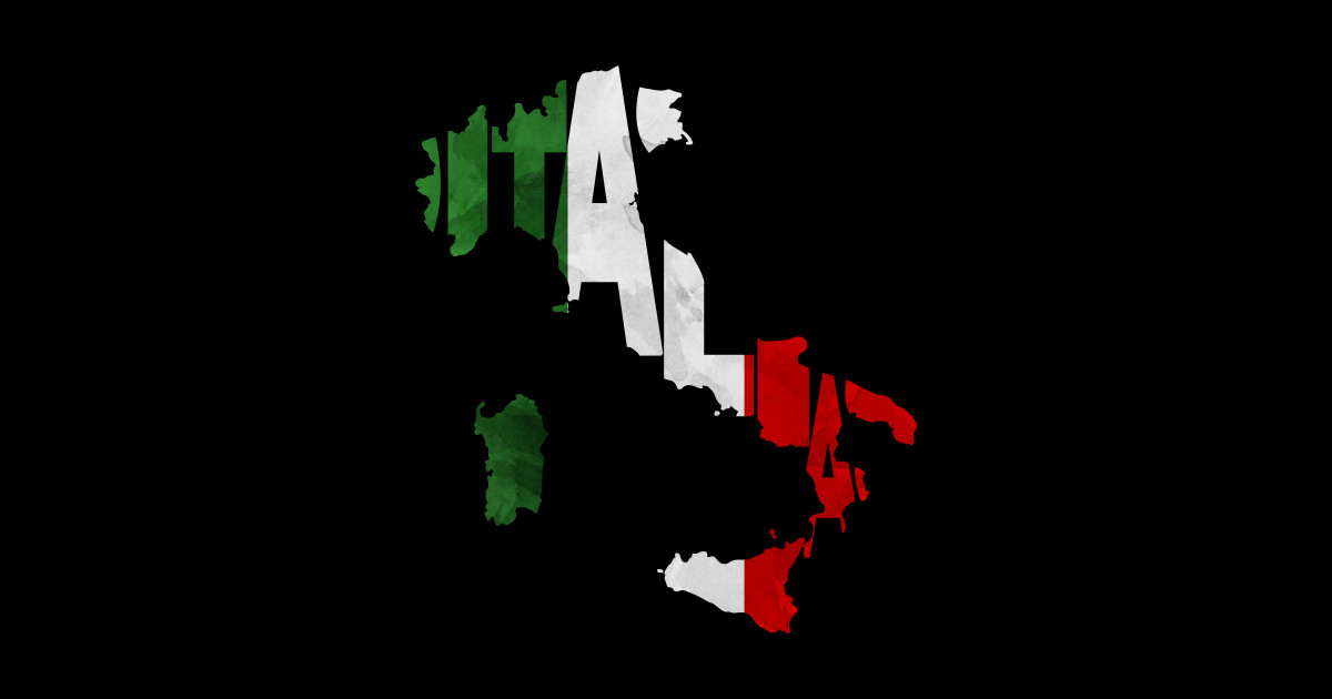 Italy Typo Map - Italy - Posters and Art Prints | TeePublic