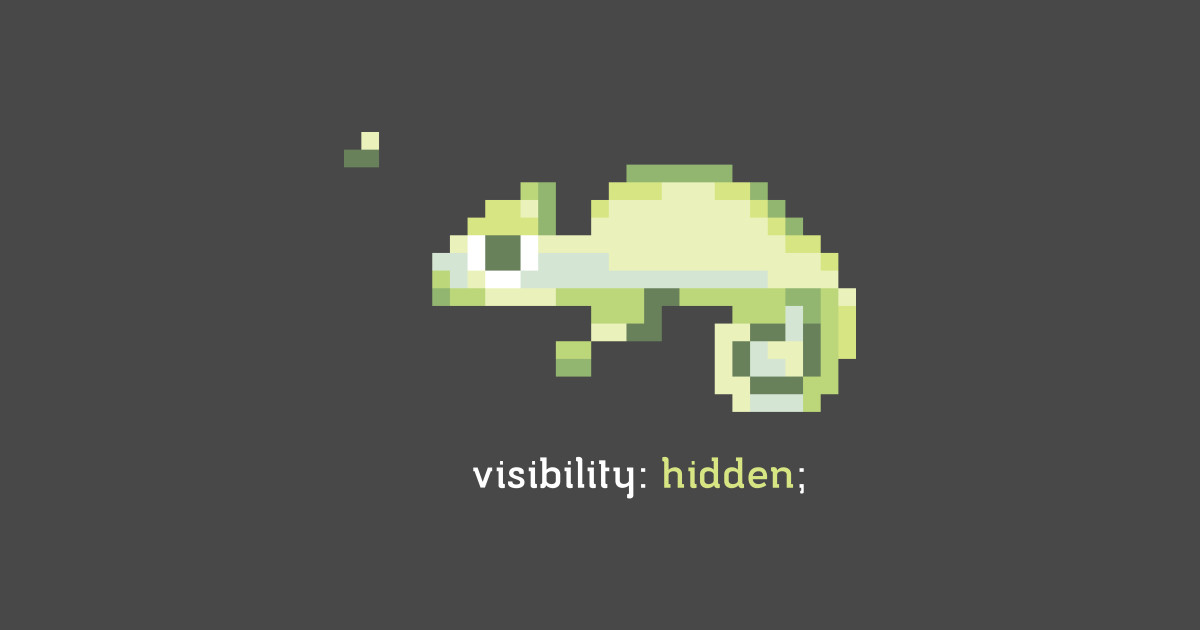 CSS 8-bit Chameleon - Programming - Programming - T-Shirt | TeePublic