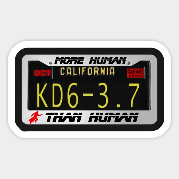Blade Runner 2049 Officer K KD6-3.7 License Plate - Blade Runner 2049 ...