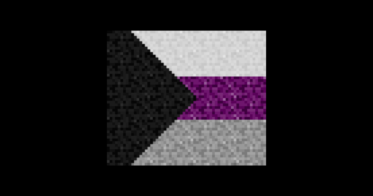 Demisexual Pride Pixel Flag Repeating Background - Demisexual Pride - Sticker | TeePublic