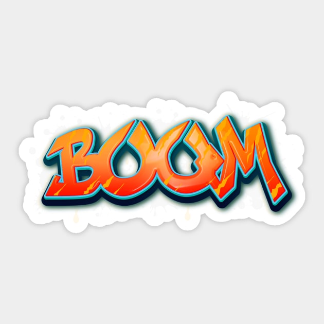 BOOM - Boom - Sticker | TeePublic