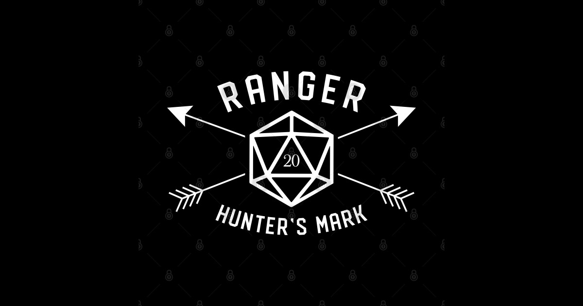 Ranger Hunter's Mark Polyhedral D20 Dice - Dungeons And Dragons ...