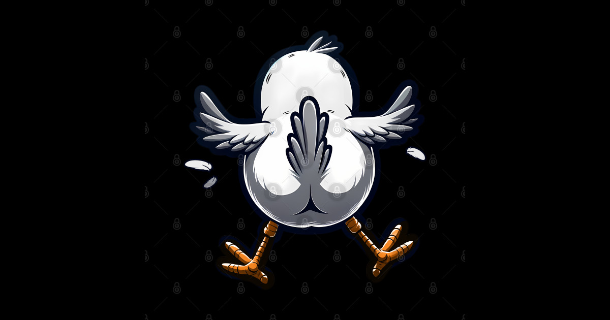 Funny Bird Crashes Into a Wall - Funny Bird - Sticker | TeePublic