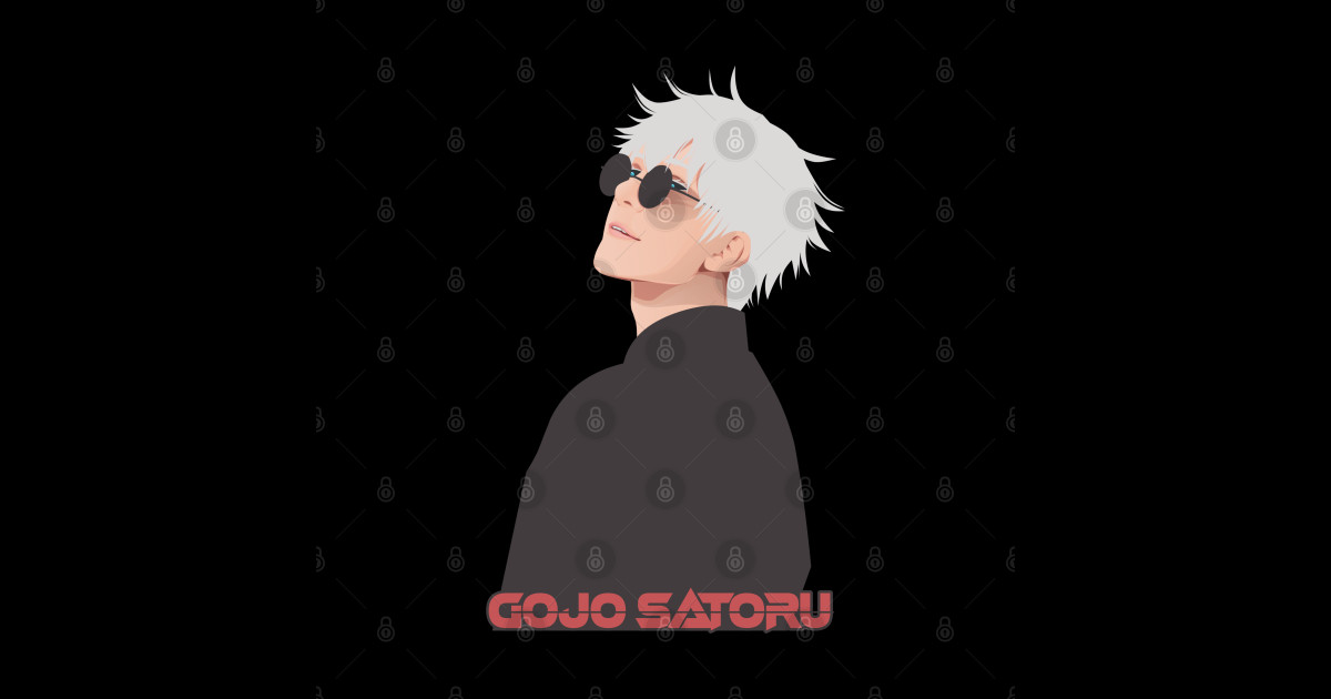 Gojo Satoru Red - Anime Style - Sticker | TeePublic