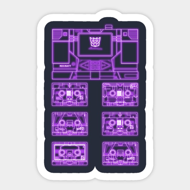 Masterpiece Soundwave and Cassettes Purple tron effect - Transformers ...