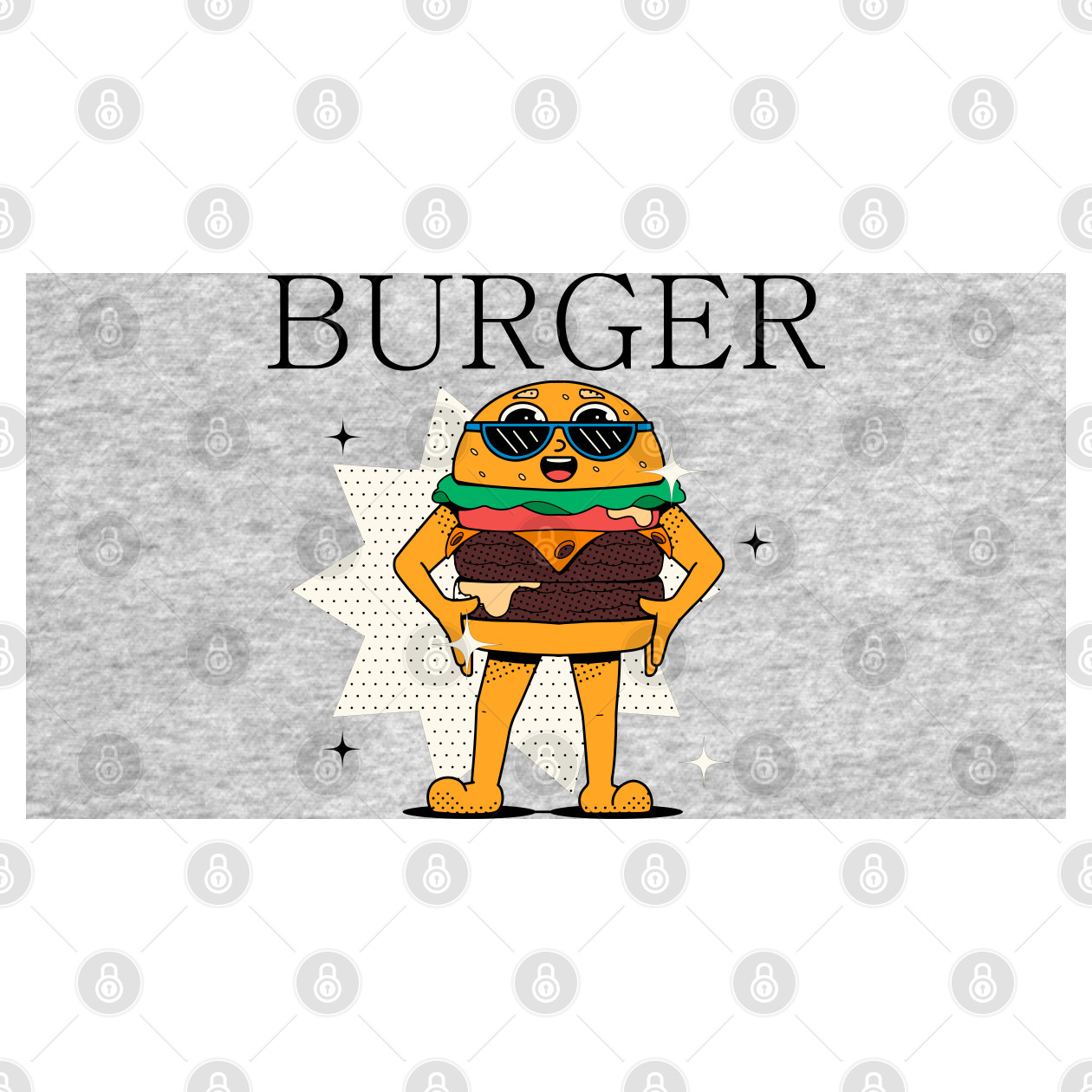 Hand Drawn Burger Fun - Hand Drawn Burger Fun - T-Shirt | TeePublic