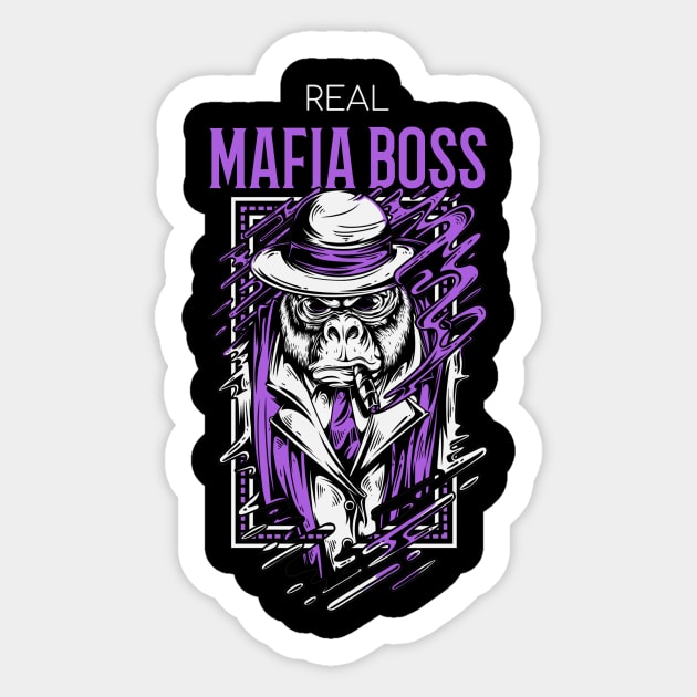 real mafia boss - Mafia - Sticker | TeePublic