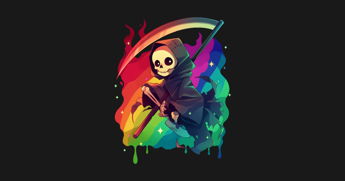 colorful reaper - Colorful Reaper - T-Shirt | TeePublic