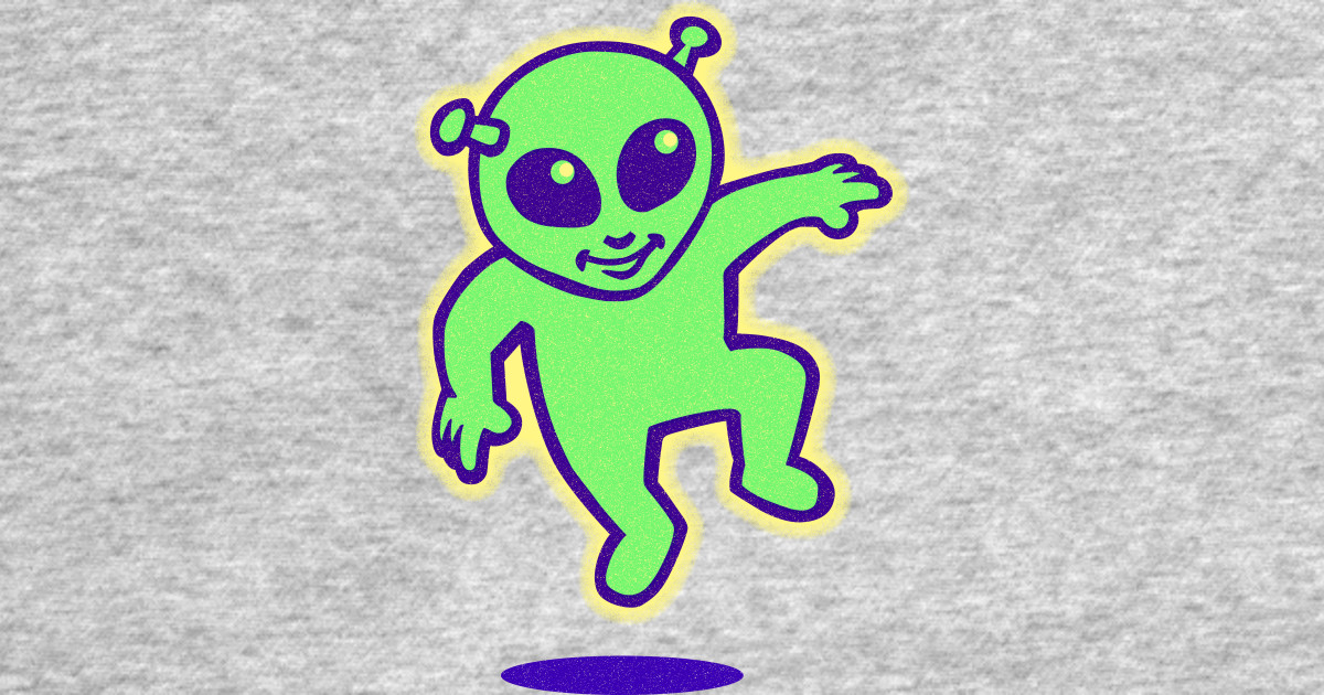 yoshi the alien v2 - Alien - T-Shirt | TeePublic