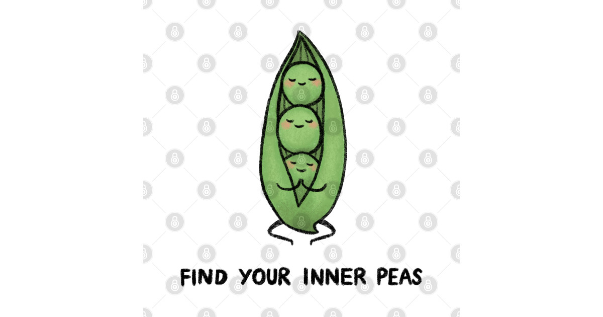Find Your Inner Peas - Puns And Humor - T-Shirt | TeePublic