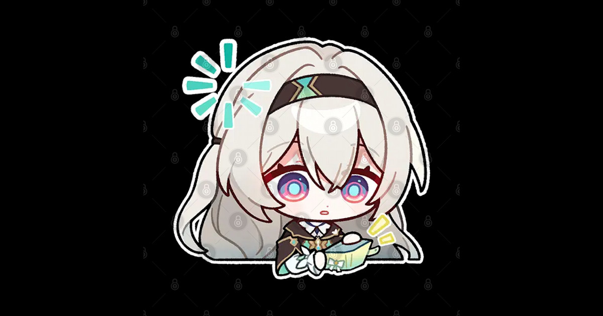 Honkai Star Rail Chibi Firefly 3 - Honkai Star Rail - Sticker | TeePublic