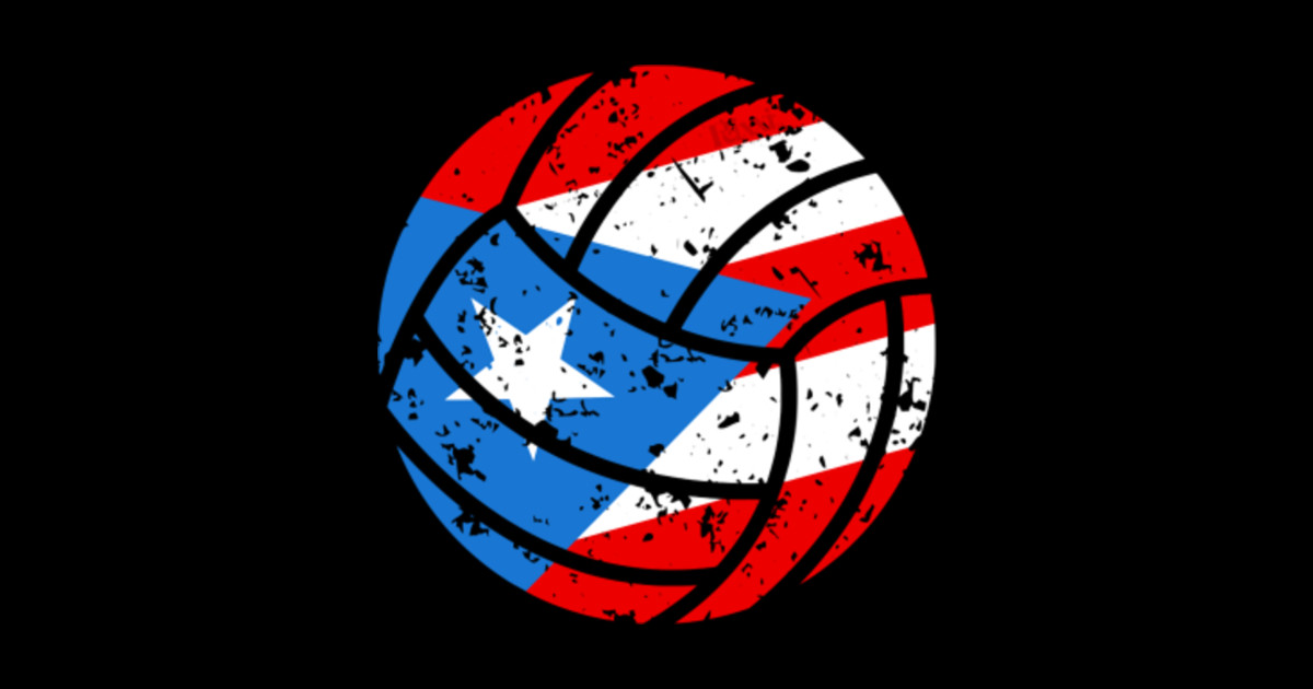 Puerto Rican Volleyball Proud Boricua Flag Puerto Rico - Volleyball ...