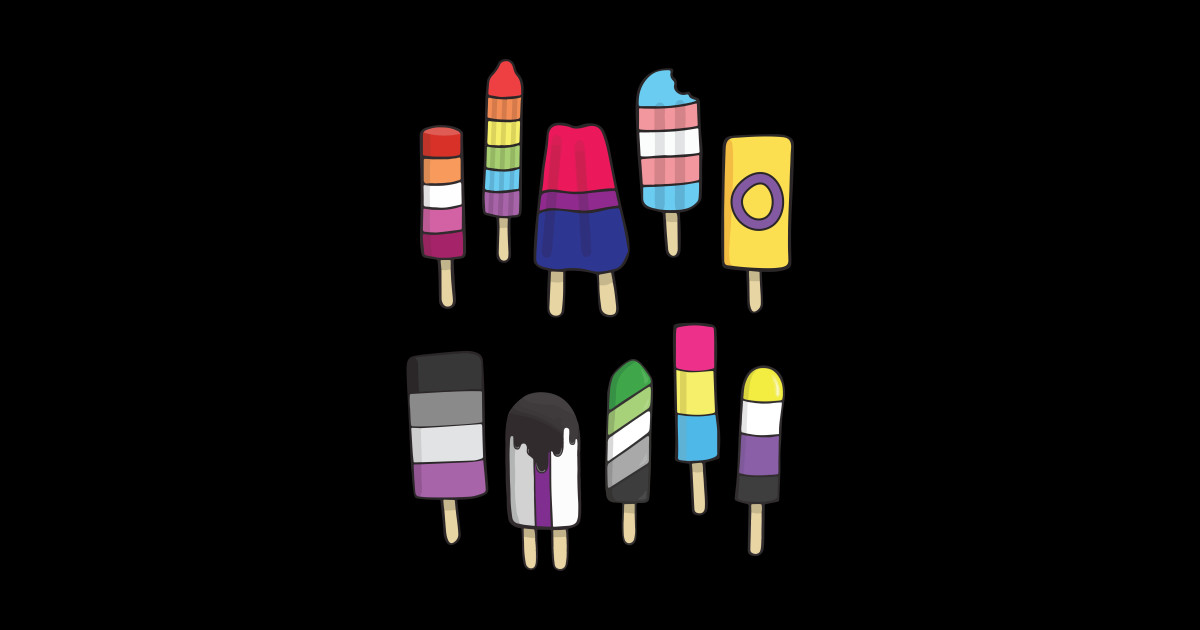 LGBTQ Popsicles - Lgbtq - Sticker | TeePublic