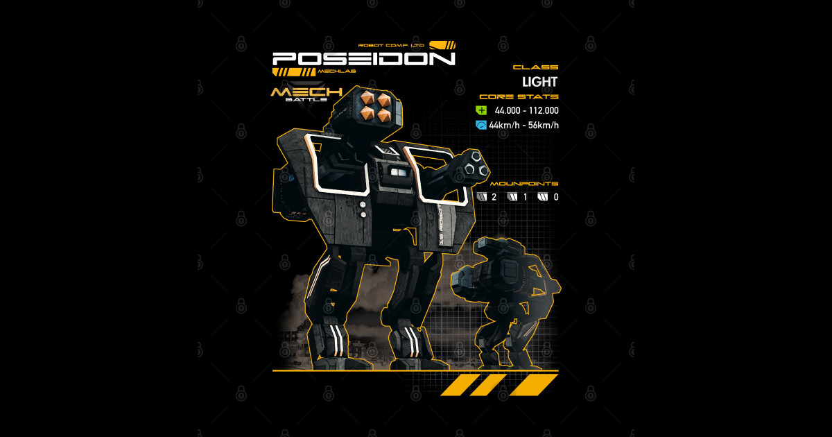 MBL Poseidon - Mech Battle - Posters and Art Prints | TeePublic