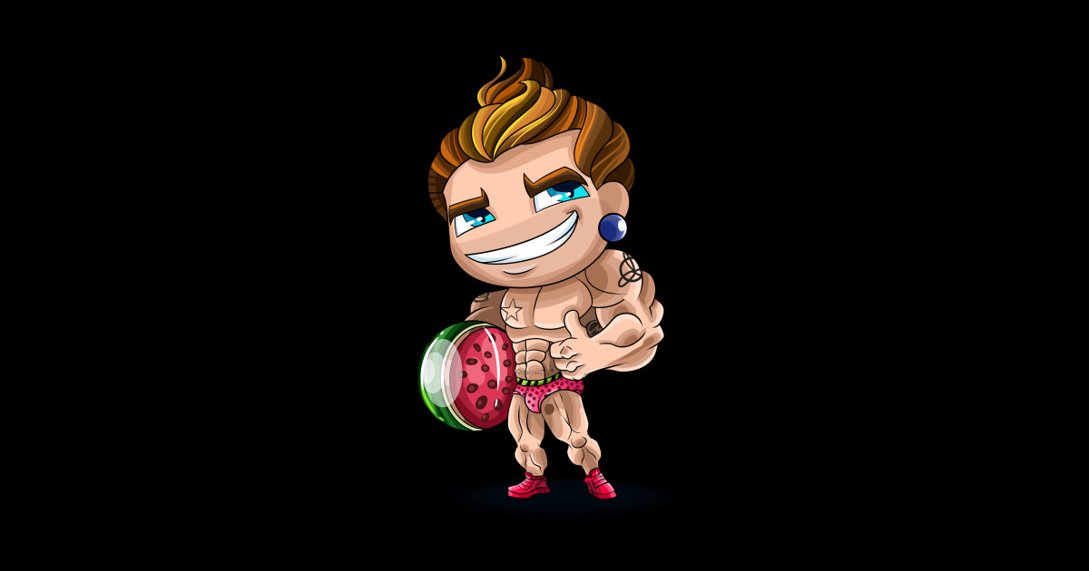 Jason Watermelon Speedo - Speedo Anime Chibi Muscles - Sticker | TeePublic