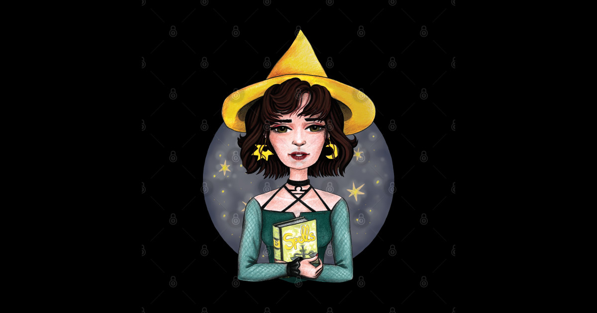Brown hair libra witch - Witch - Sticker | TeePublic