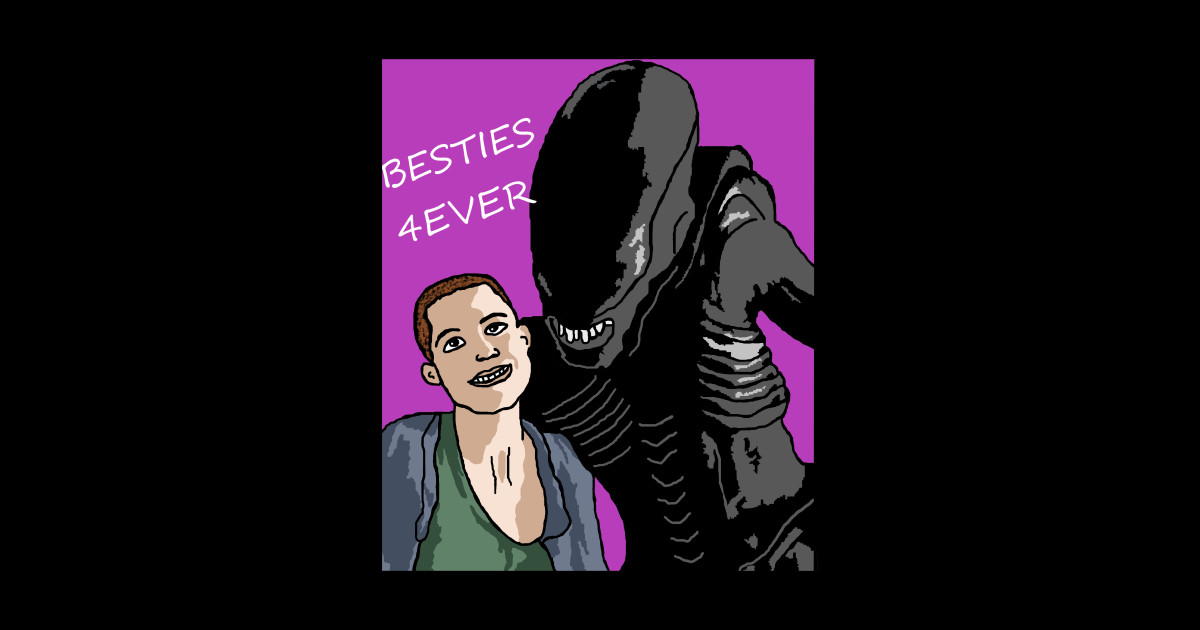 Besties - Alien - Sticker | TeePublic