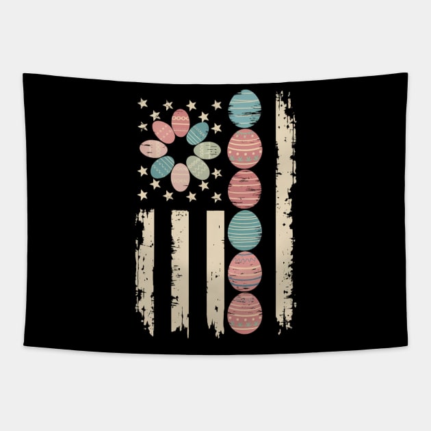 Easter Egg bunny American Flag patriotic - Easter - Tapestry | TeePublic