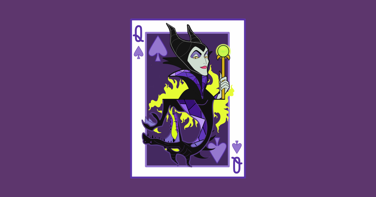 Evil queen of Spades - Maleficent - T-Shirt | TeePublic