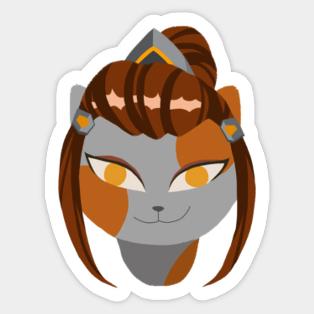 Overwatch Cats Brigitte - Overwatch Brigitte - Sticker | TeePublic
