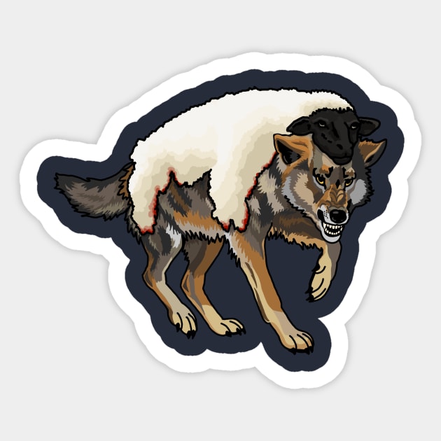 The Wolf. - Wolf - Sticker | TeePublic