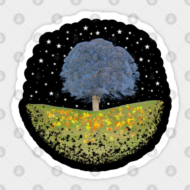 Starry Night Sky - Night - Sticker | TeePublic