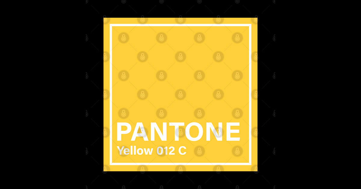 pantone Yellow 012 C - Pantone Yellow 012 C - Sticker | TeePublic