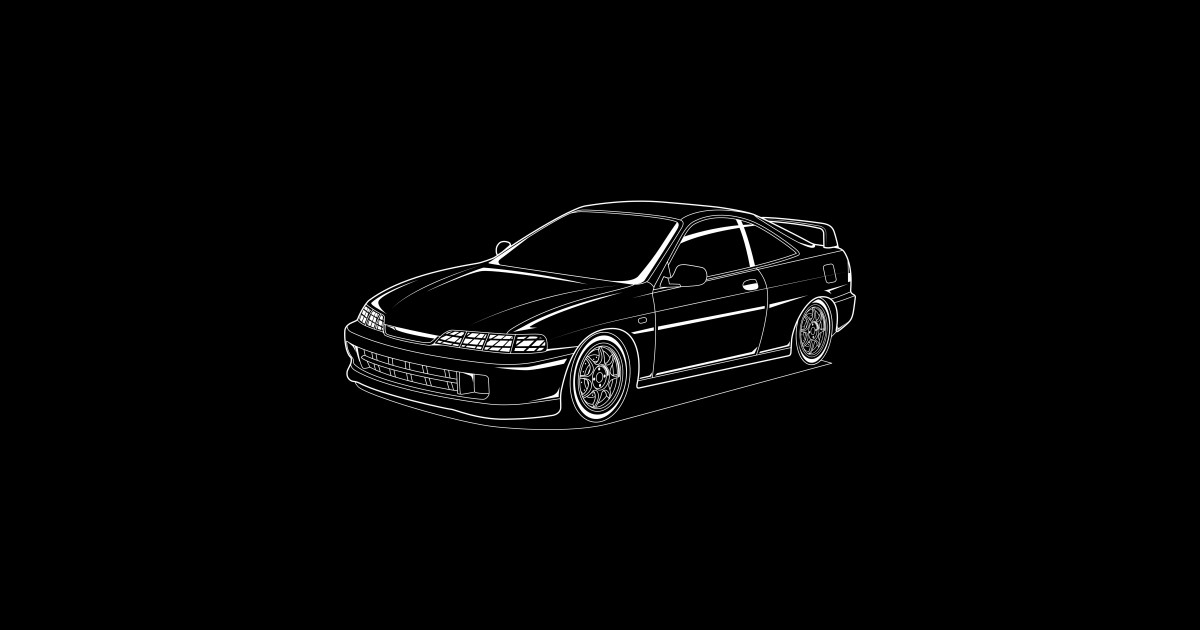 Jdm integra white line - Honda Integra - Sticker | TeePublic