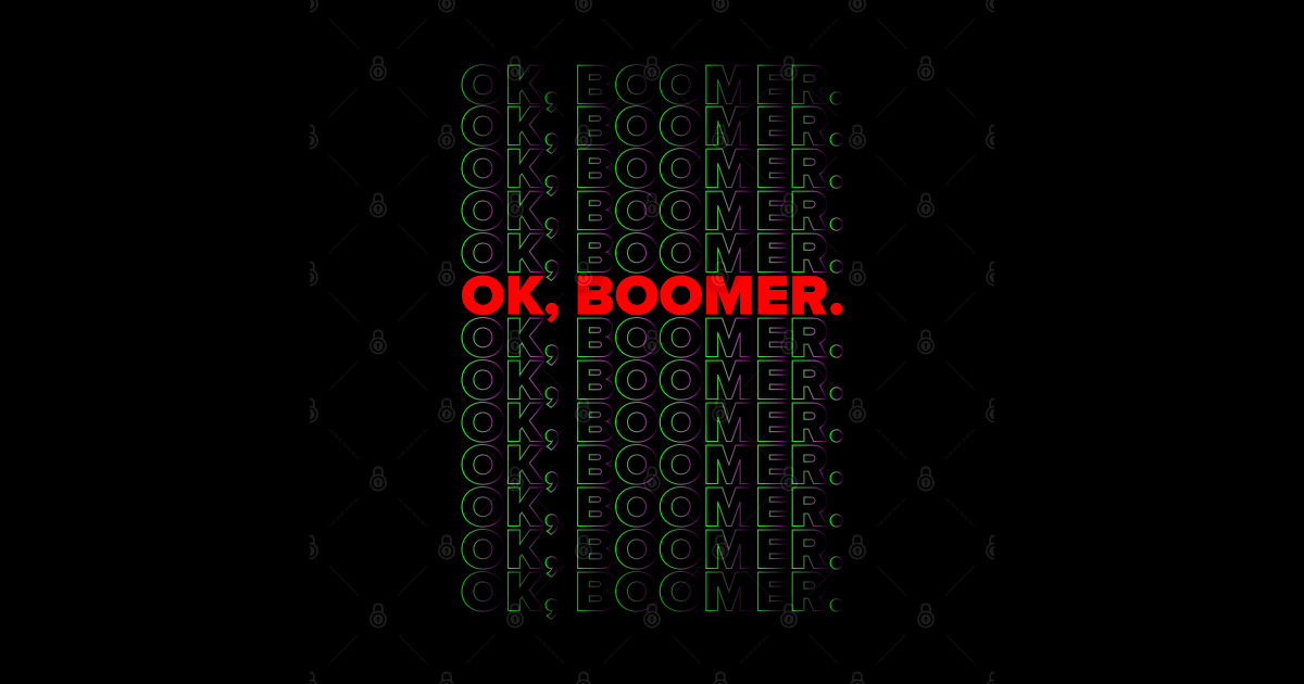 OK Boomer graphic - Okay Boomer - Tapestry | TeePublic