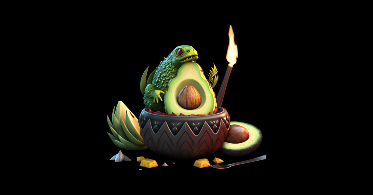 Third Artist ninja avocado concept whit a mask -IA- Artis - Sticker ...