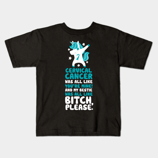Cervical Cancer My Bestie Best Friend Support Unicorn - Cervical Cancer ...