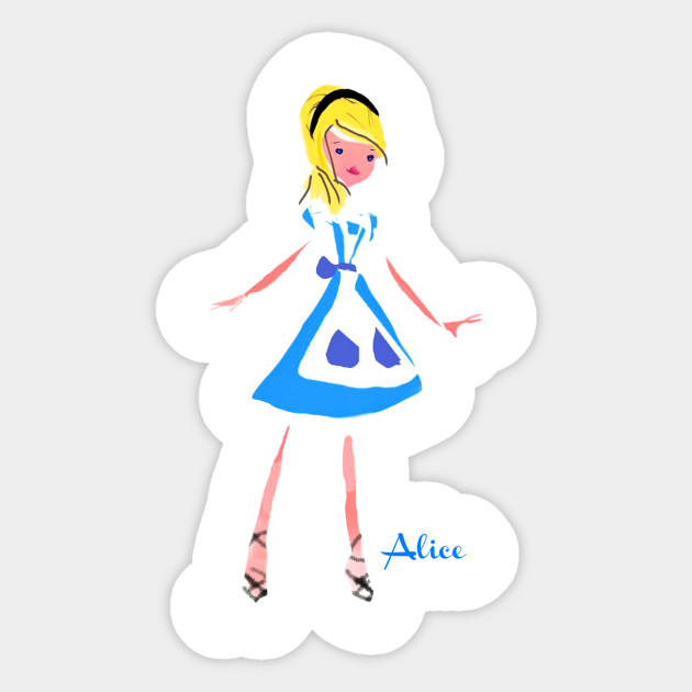 Alice In Wonderland - Alice In Wonderland - Sticker | TeePublic